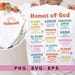 Names of God Png,yahweh Png, Religious Png, Boho Christian Sublimation ...