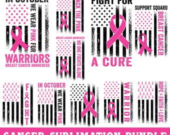 Back the Pink American Flag Svg, Fight Breast Cancer Svg, Breast Cancer ...