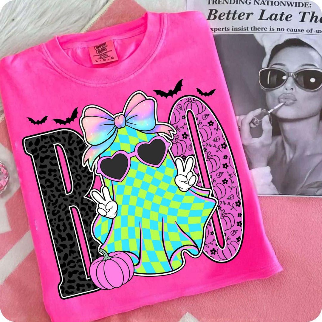 Preppy Halloween Ghost Png, Cute Boo Ghost Coquette Png, Spooky Season ...