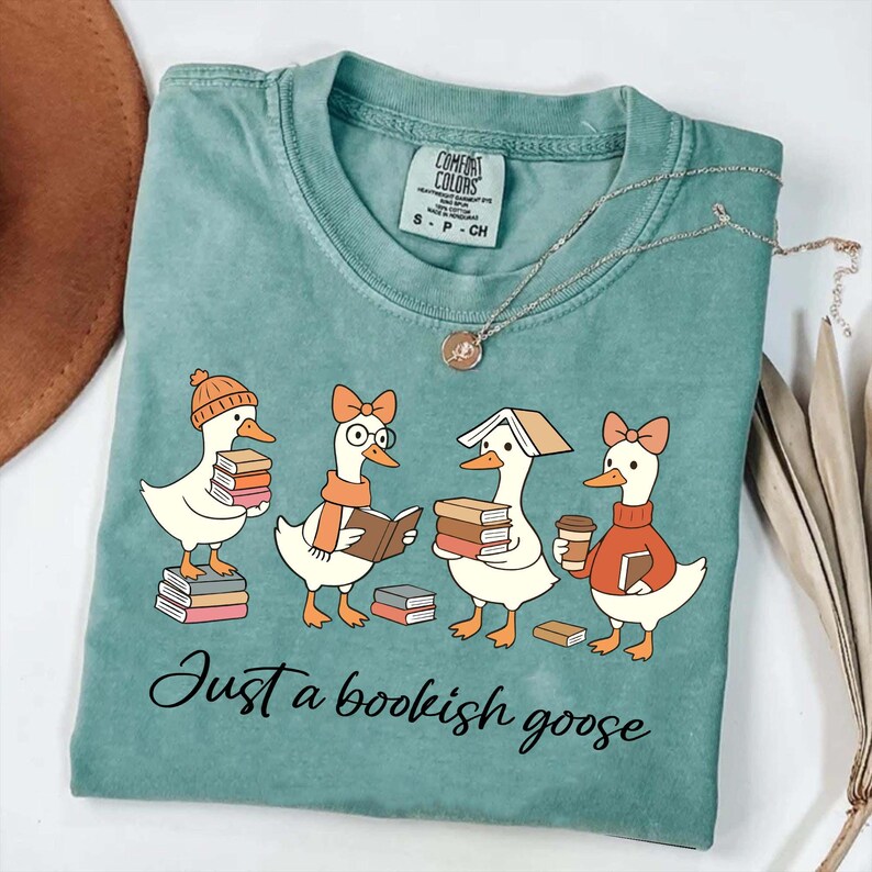 Just a Bookish Goose Png, Silly Goose PNG, Silly Goose Bookish Png ...
