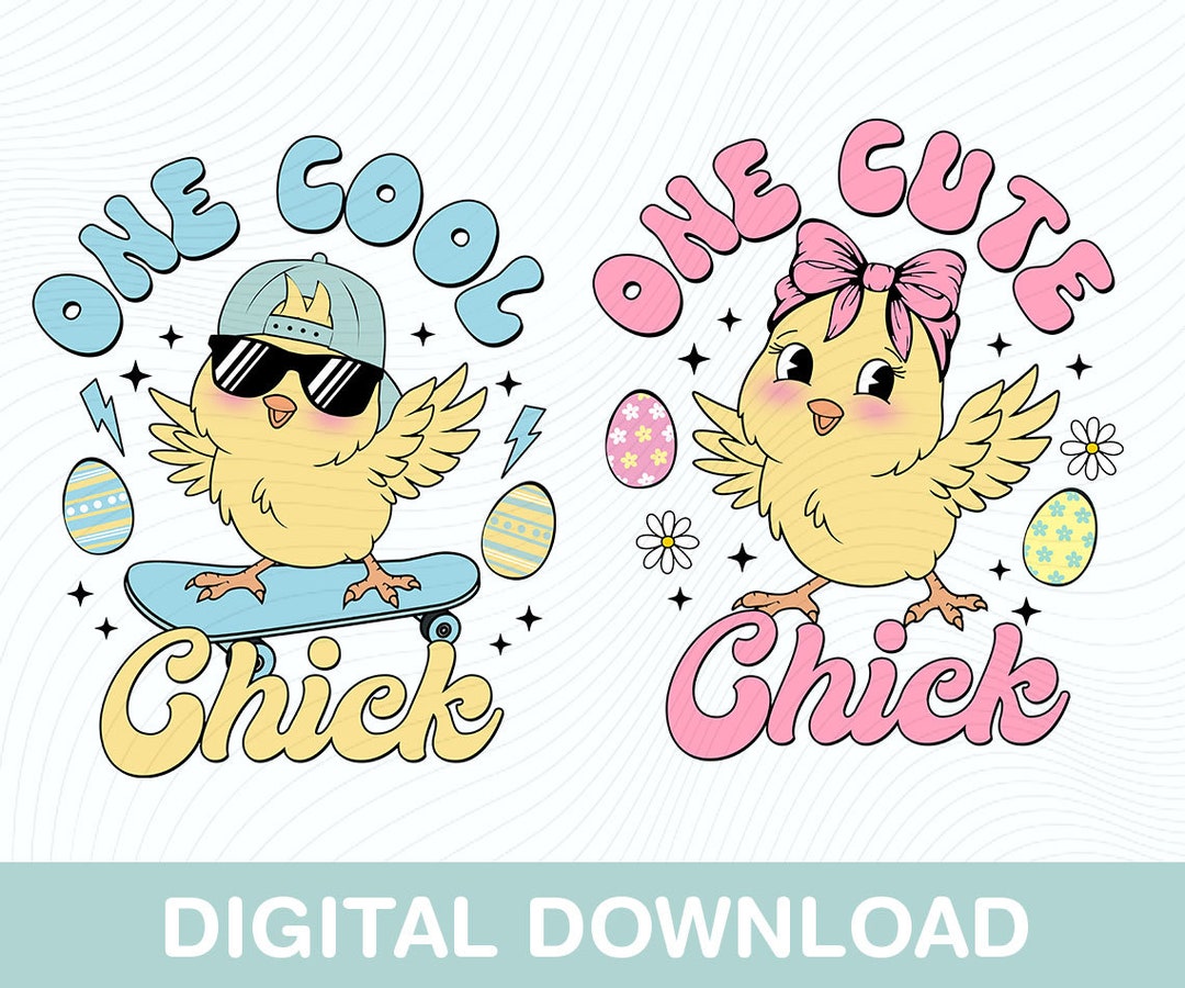 One Cute Chick Easter Sublimation PNG Design, Easter Boy Png, Easter ...