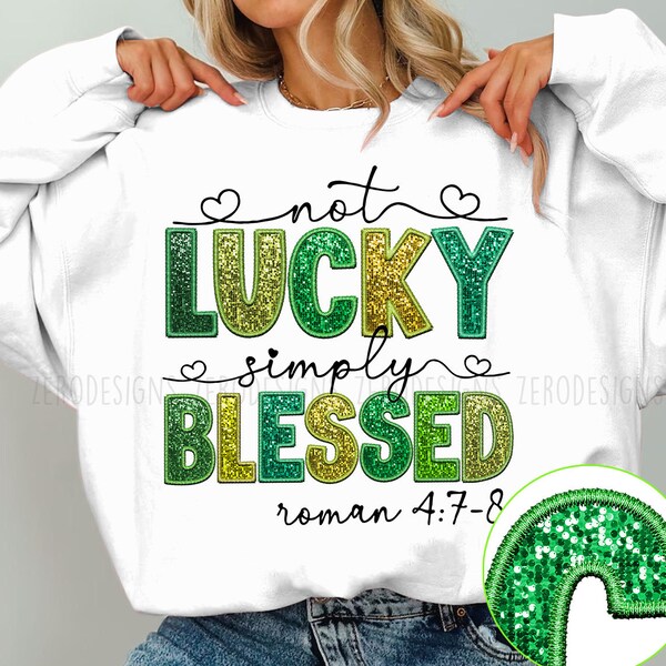 Not Lucky Simply Blessed Svg - Etsy