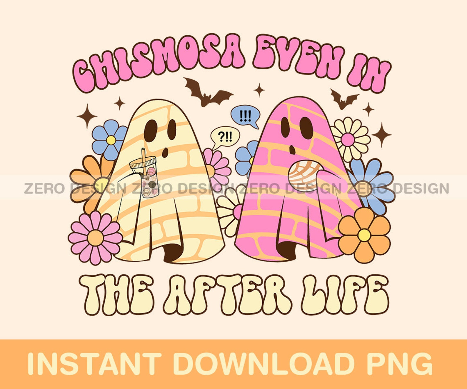 Spooky Conchas PNG Mexican Conchas Ghost Mexican Halloween - Etsy