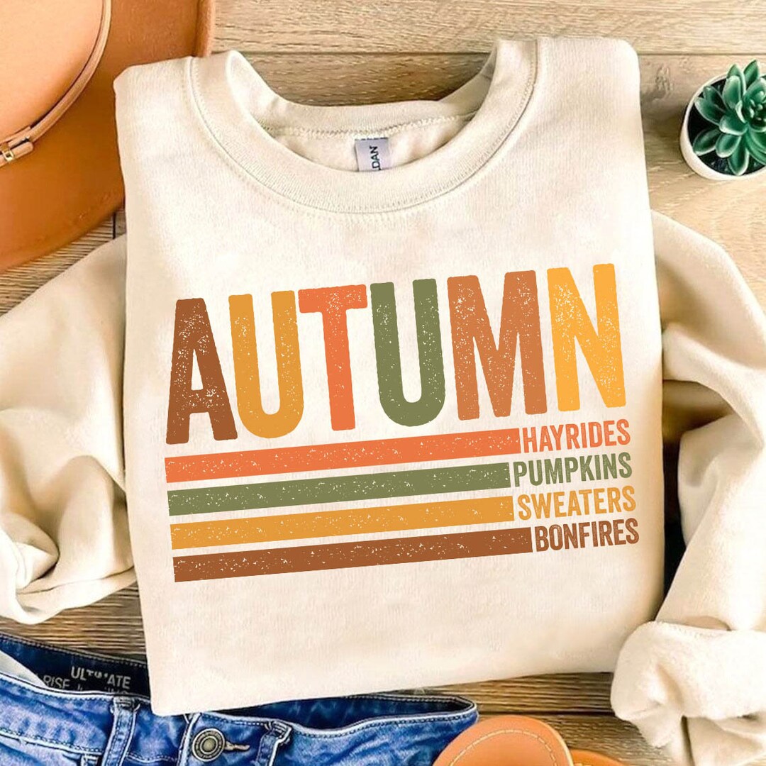 Retro Fall Png, Retro Autumn Png , Pumpkins Sweaters Bonfires Hayrides ...