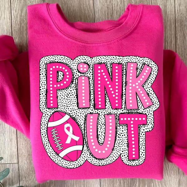 Breast Cancer Football SVG & PNG Sublimation Designs Awareness With ...