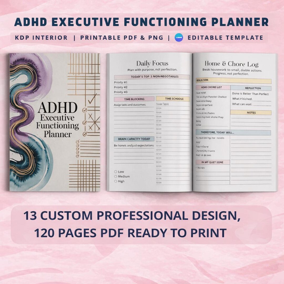 ADHD Executive Functioning Planner - Etsy