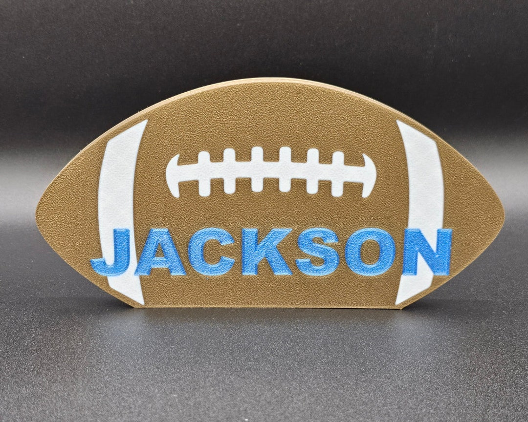 Personalized Football Nameplate Custom Text, Perfect Gift for Football ...