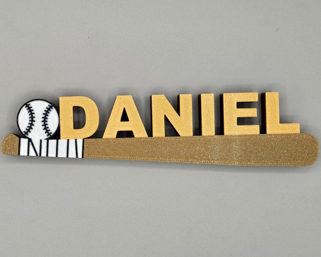 Personalized Baseball Nameplate - Custom Text, Perfect Gift for ...