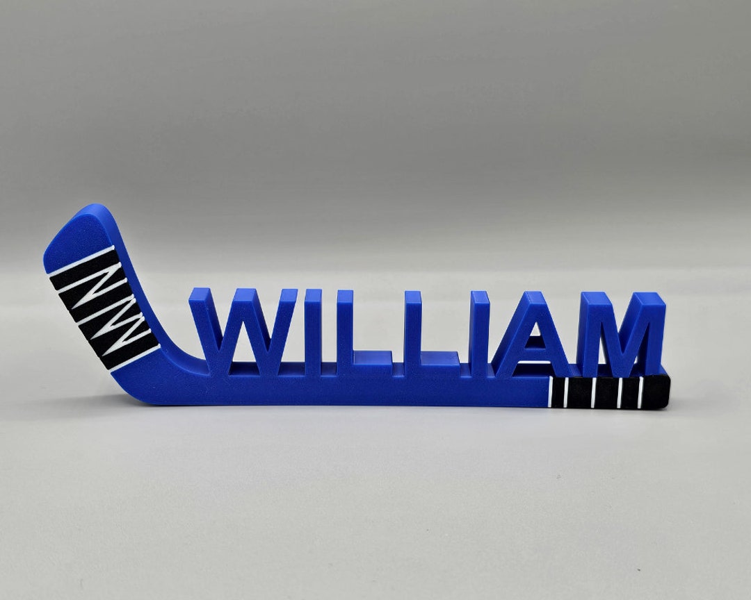 Personalized Hockey Nameplate - Custom Text, Perfect Gift for Hockey ...