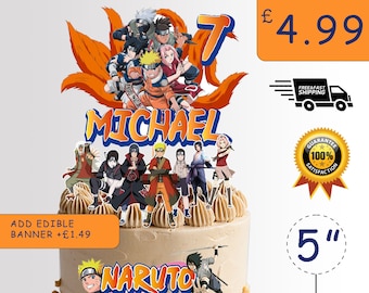 Personalized 3D Cake Topper Anime Cake Topper Manga Cake - Etsy