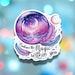 Mystical Crystal Ball Sticker | Embrace Magic Quote, Whimsical Vinyl ...