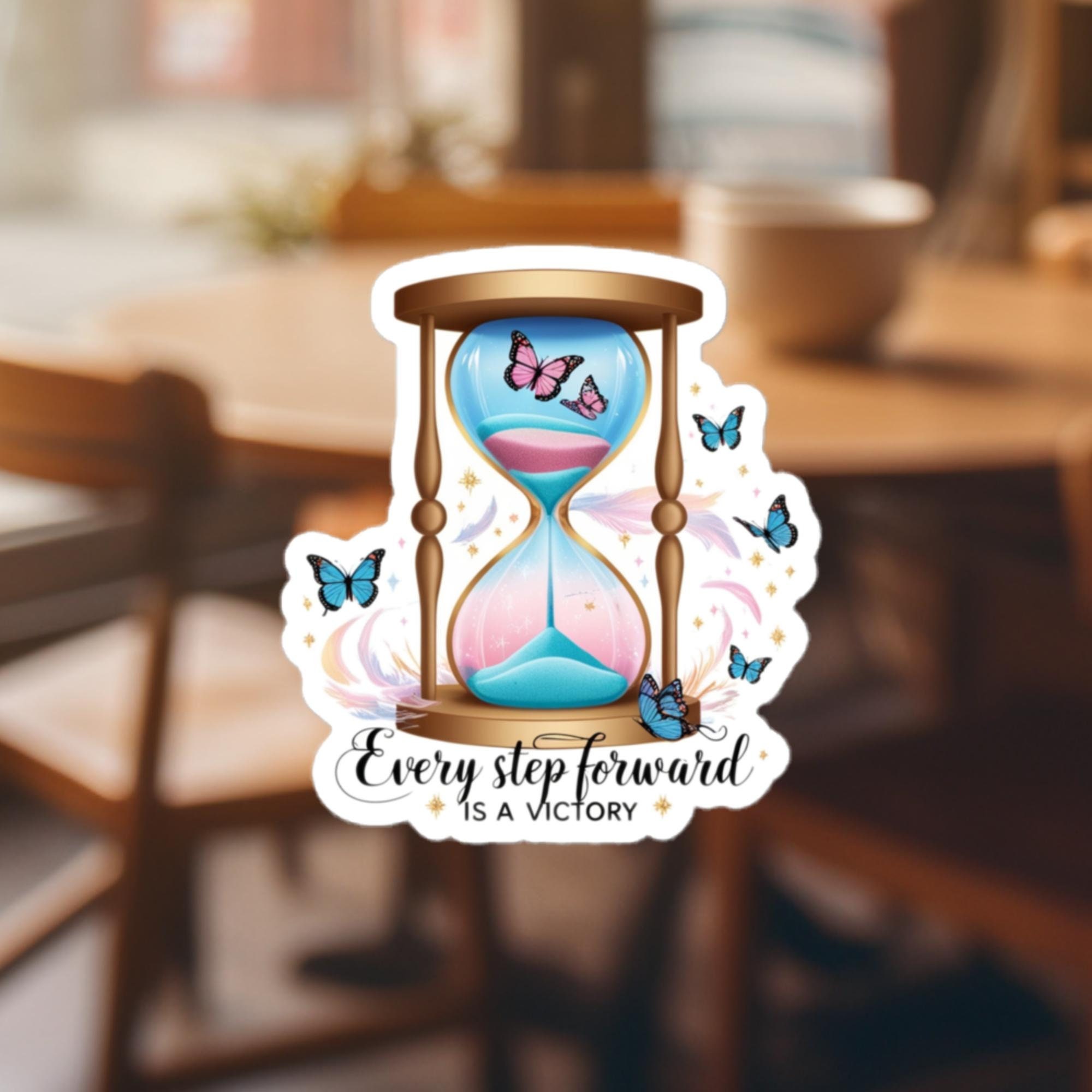 Inspirational Bubble-free Sticker every Step Forward is a Victory ...