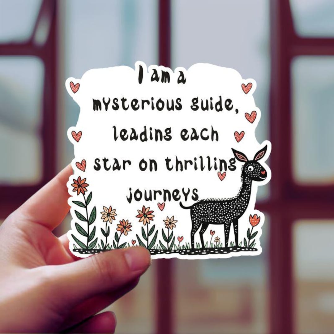Mysterious Guide Inspirational Bubble-free Sticker – Whimsical and ...