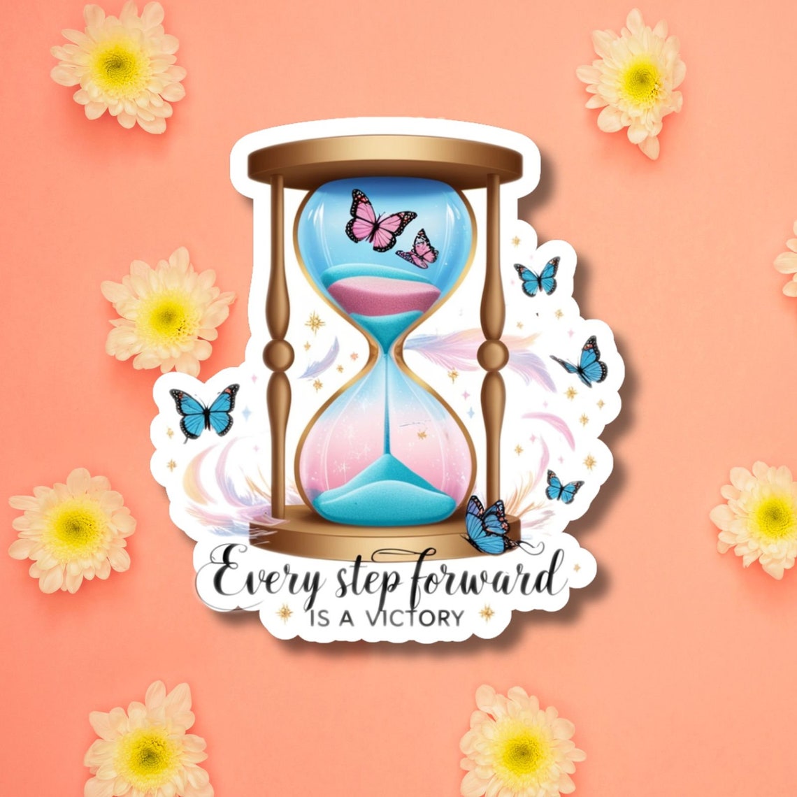 Inspirational Bubble-free Sticker every Step Forward is a Victory ...