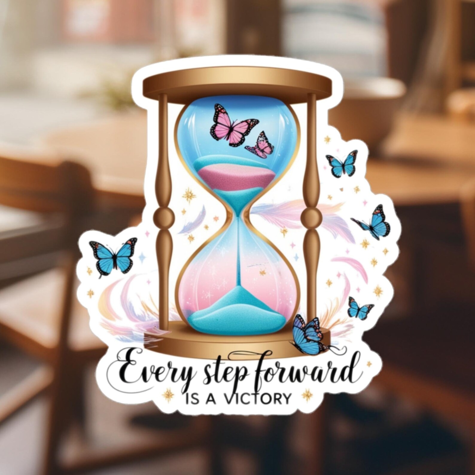 Inspirational Bubble-free Sticker every Step Forward is a Victory ...