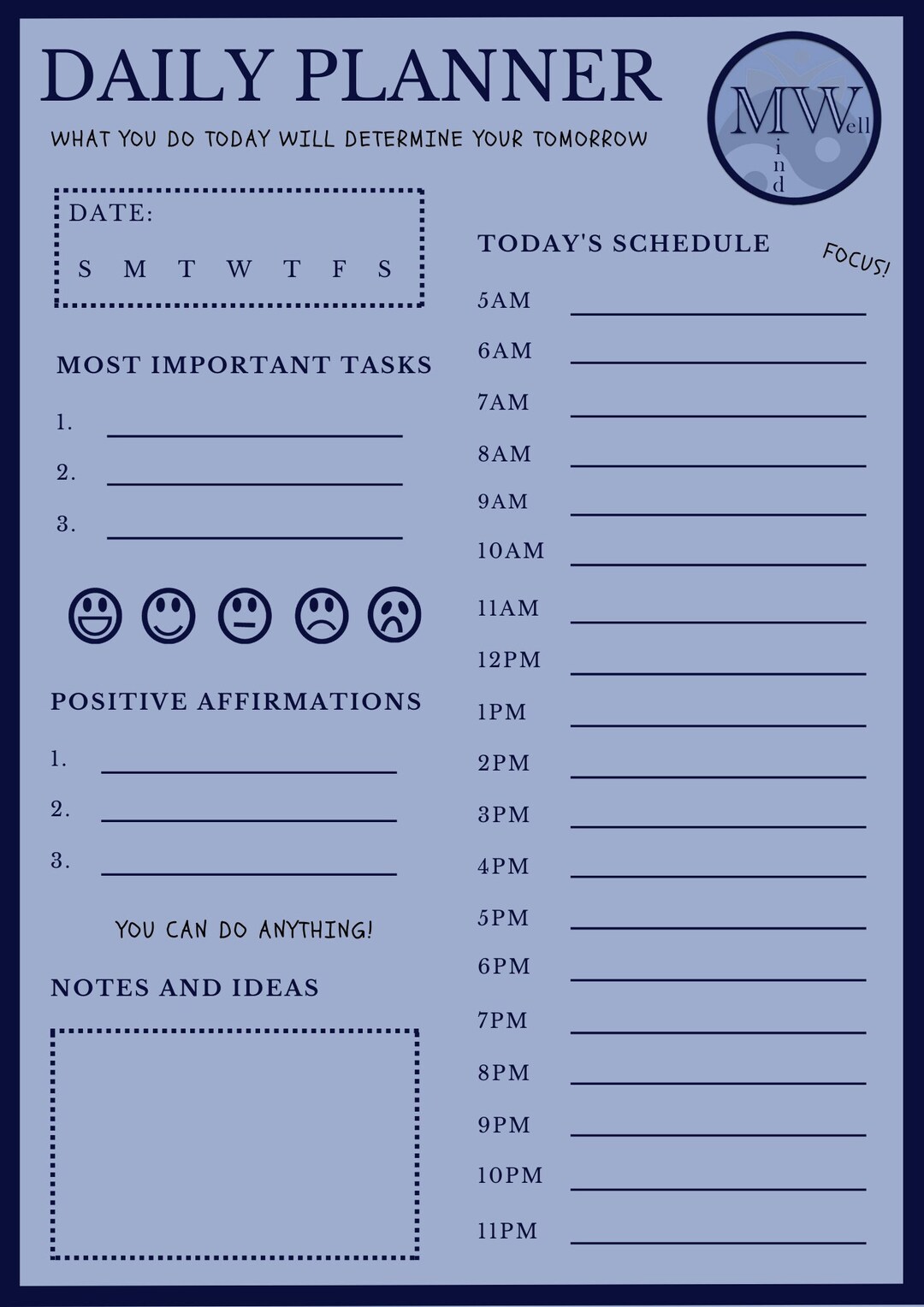 The Ultimate Daily Planner by Mind Well - for Achieving Balance and ...