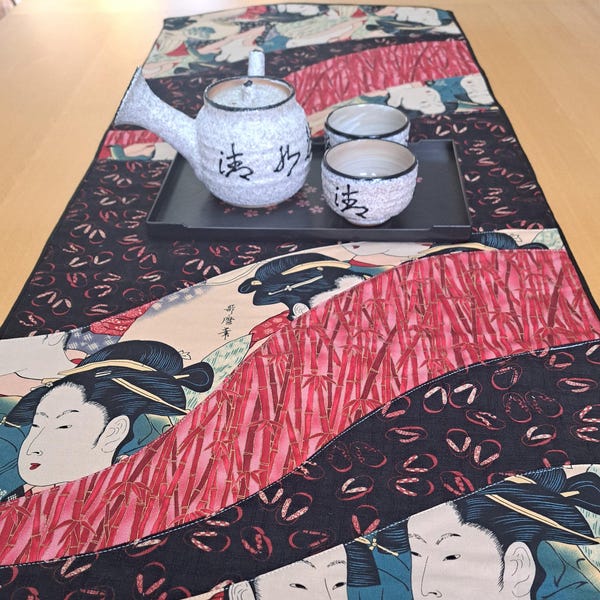 Japanese Table Runner - Etsy