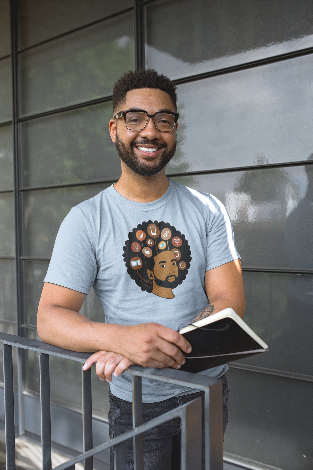 Mr. Coily Tech Too - Etsy