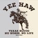 Yee Haw Cowboy Horse Retro Hand-drawn Digital Art Word Tshirt Pattern ...