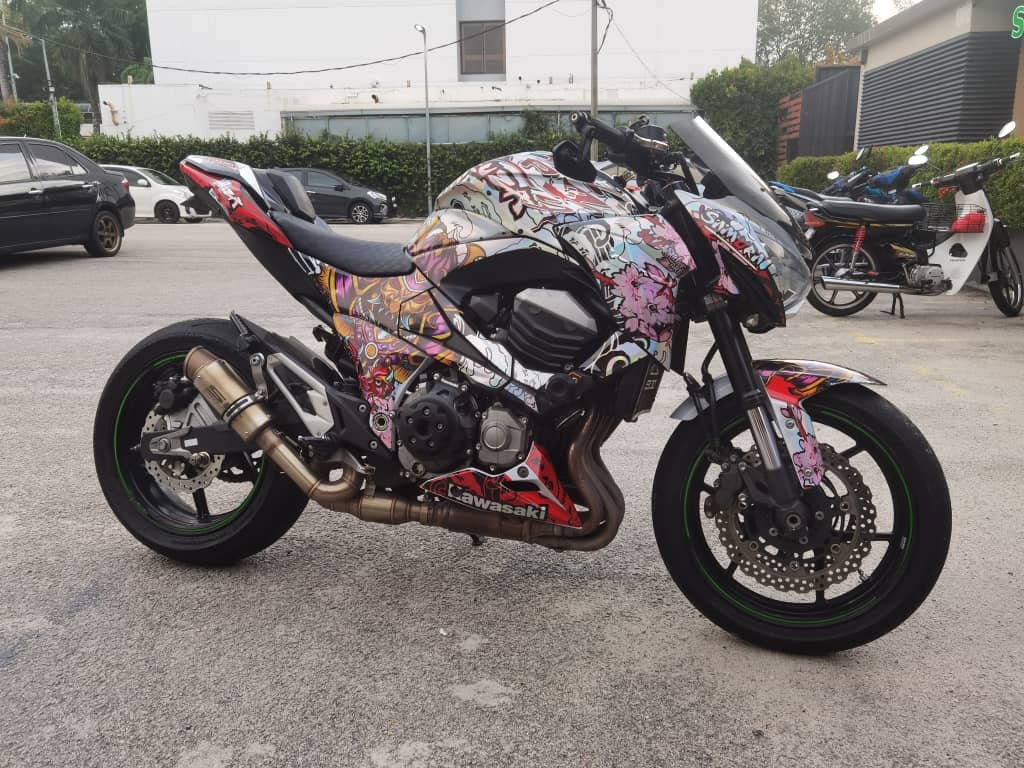 Z800 2017 KAWASAKI REFLECTIVE Full Body Sticker 90-95% Coverage of ...