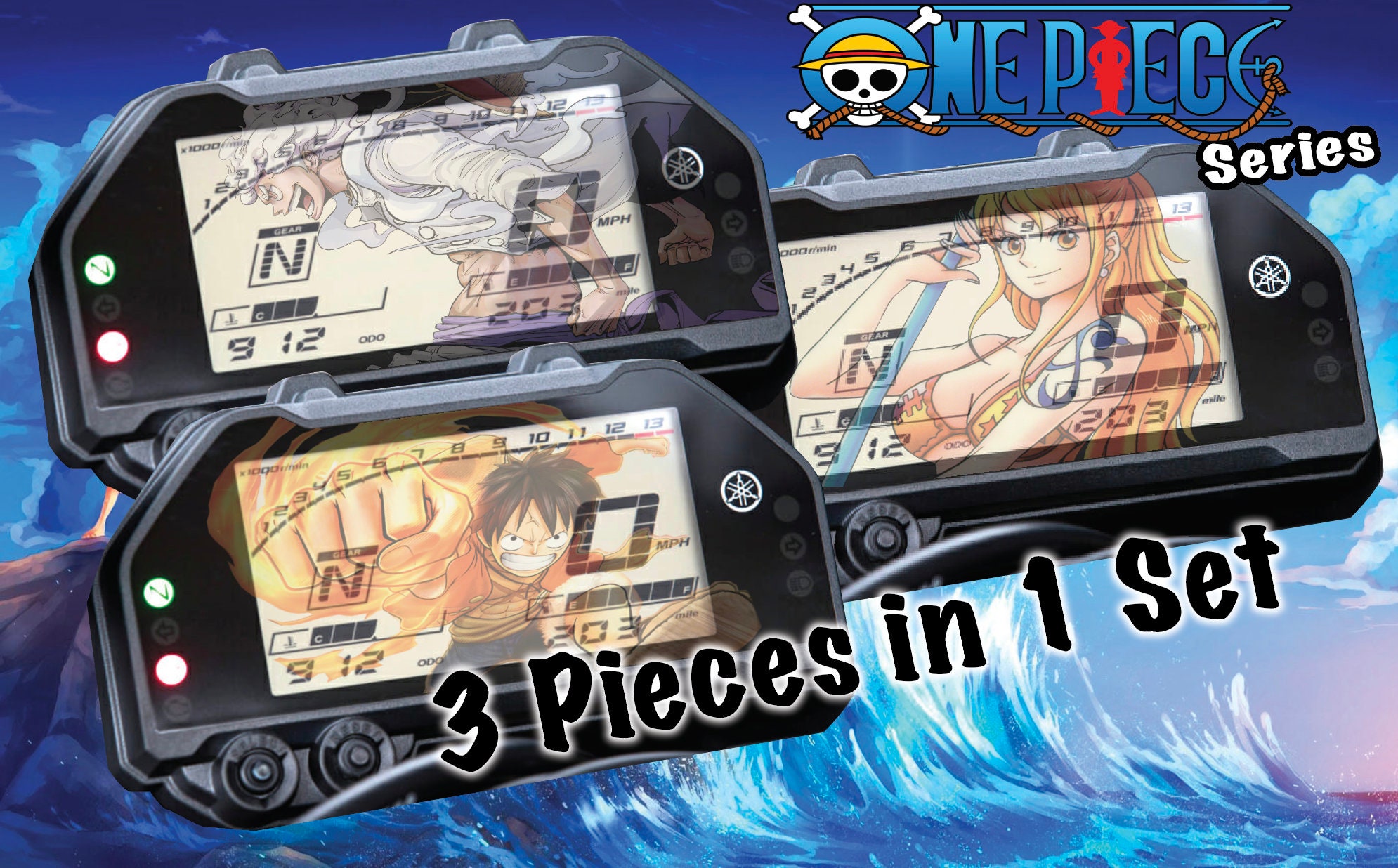 MT03/YZF R3 SPEEDOMETER Anime Sticker (3 PIECE in 1 Set) - Etsy