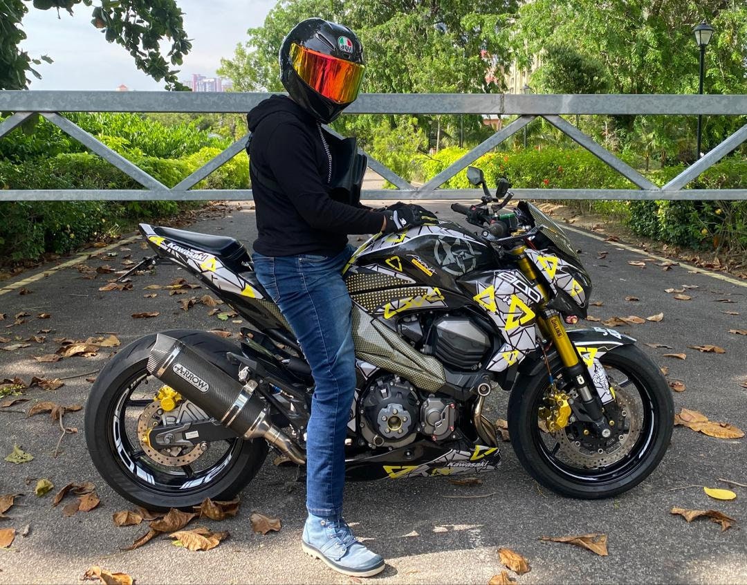 Z800 2017 KAWASAKI REFLECTIVE Full Body Sticker 90-95% Coverage of ...