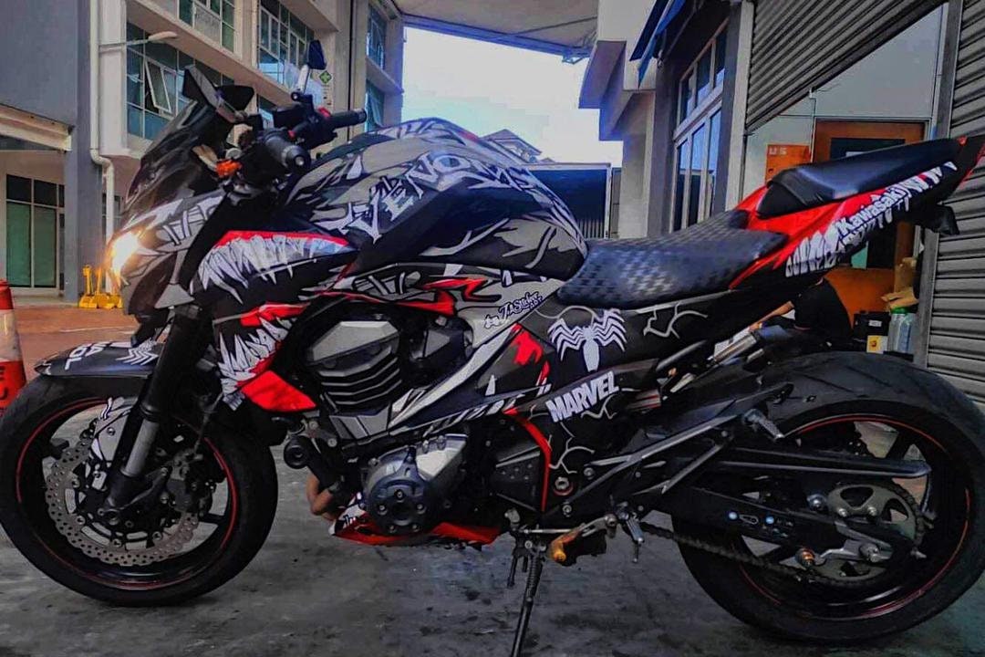 Z800 2017 KAWASAKI REFLECTIVE Full Body Sticker 90-95% Coverage of ...