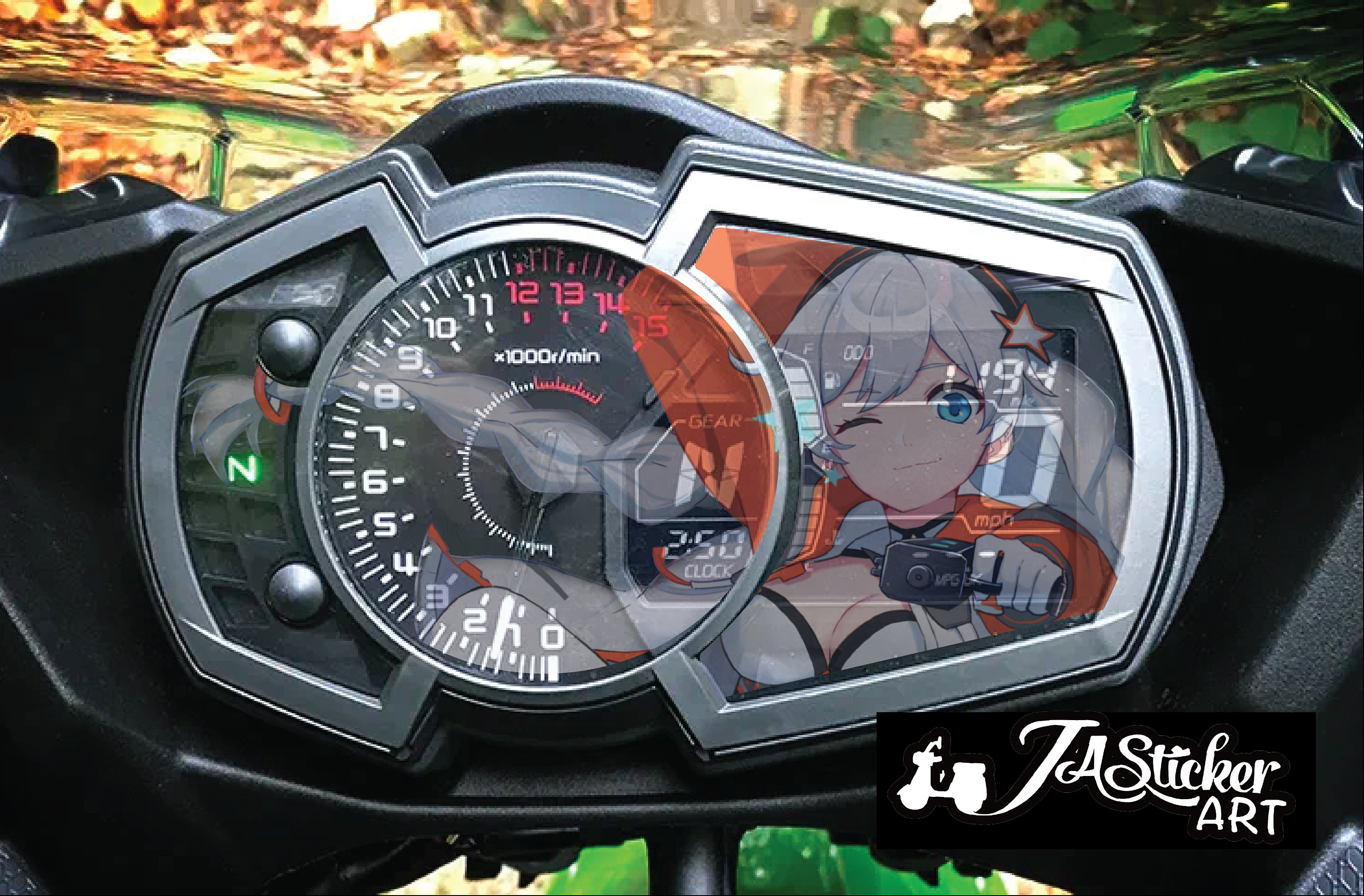 NINJA 400/250 2022 SPEEDOMETER Anime Sticker (make Your Meter Look ...