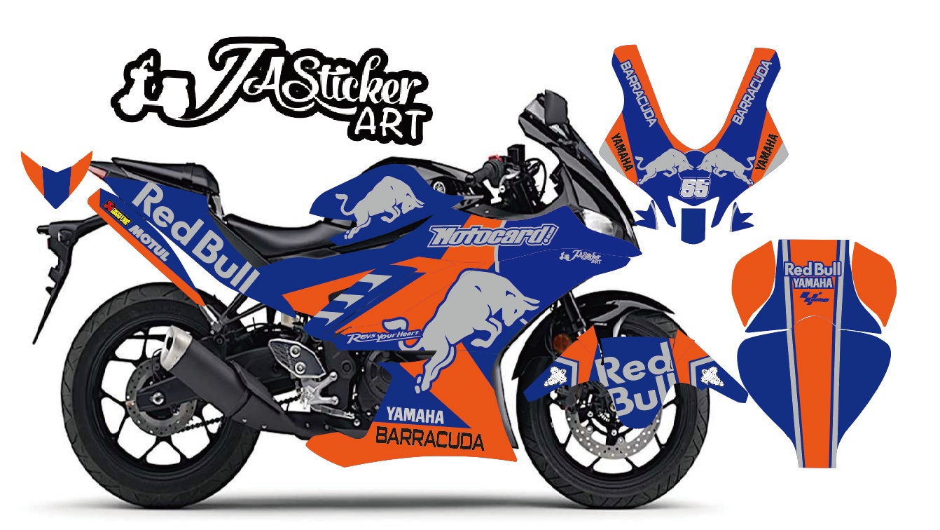 YZF R3 2021 YAMAHA REFLECTIVE Full Body Sticker 90-95% Coverage of ...