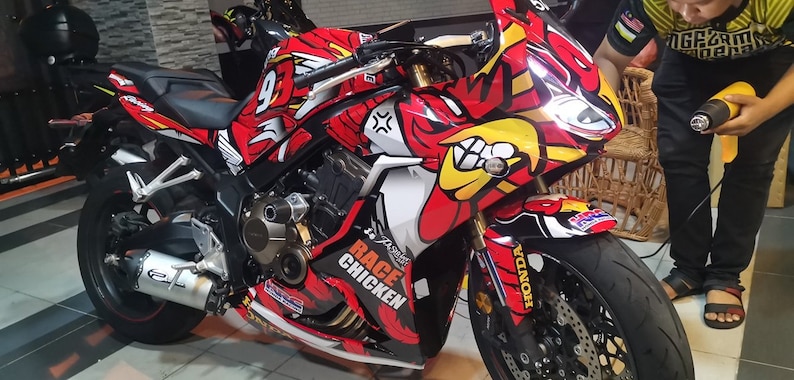 CBR650R HONDA REFLECTIVE Full Body Sticker (90-95% Coverage of Coverset ...