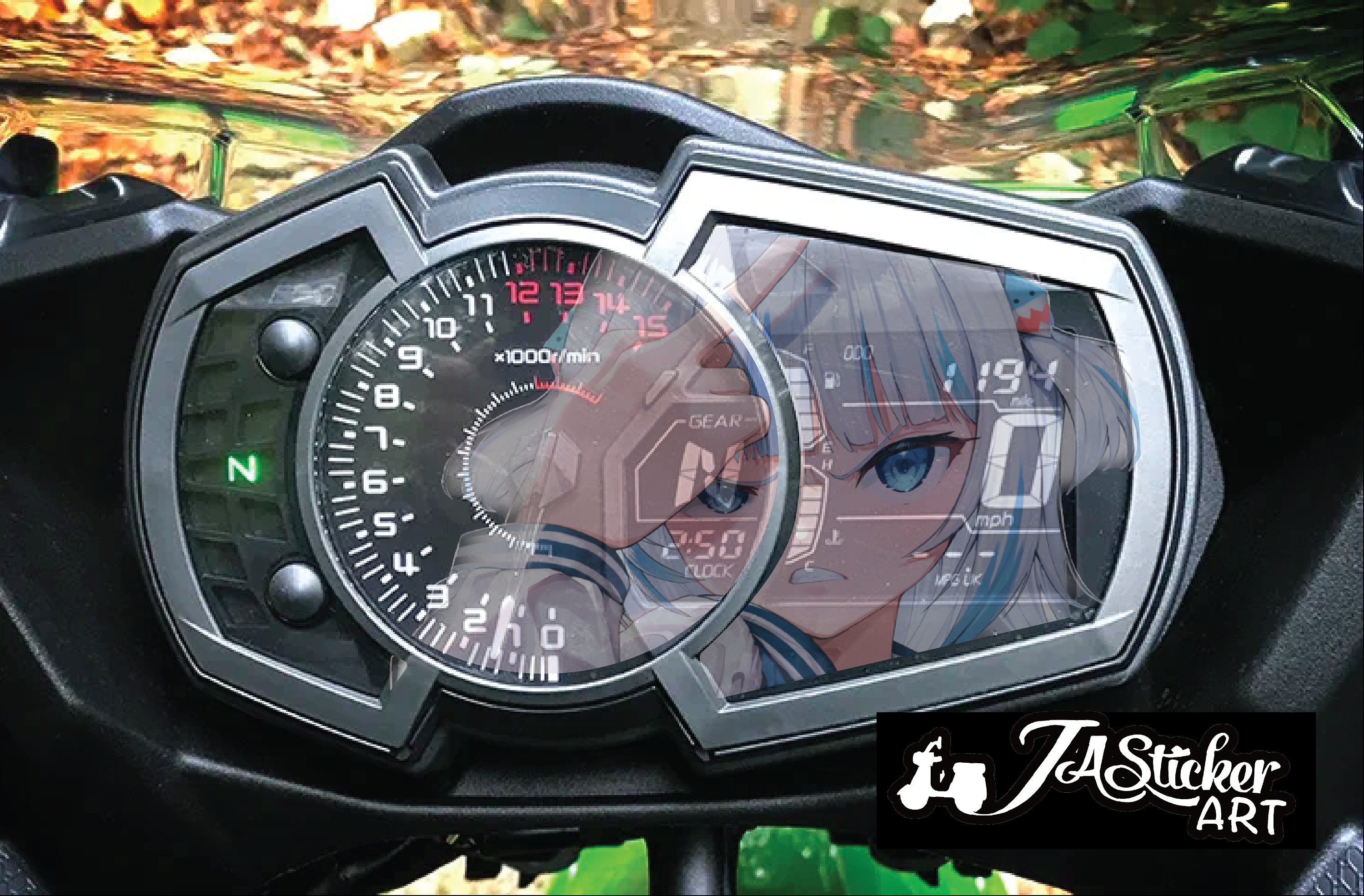 NINJA 400/250 2022 SPEEDOMETER Anime Sticker (make Your Meter Look ...