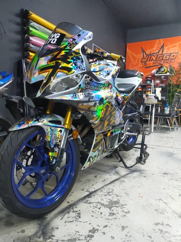 YZF R3 2021 YAMAHA REFLECTIVE Full Body Sticker 90-95% Coverage of ...