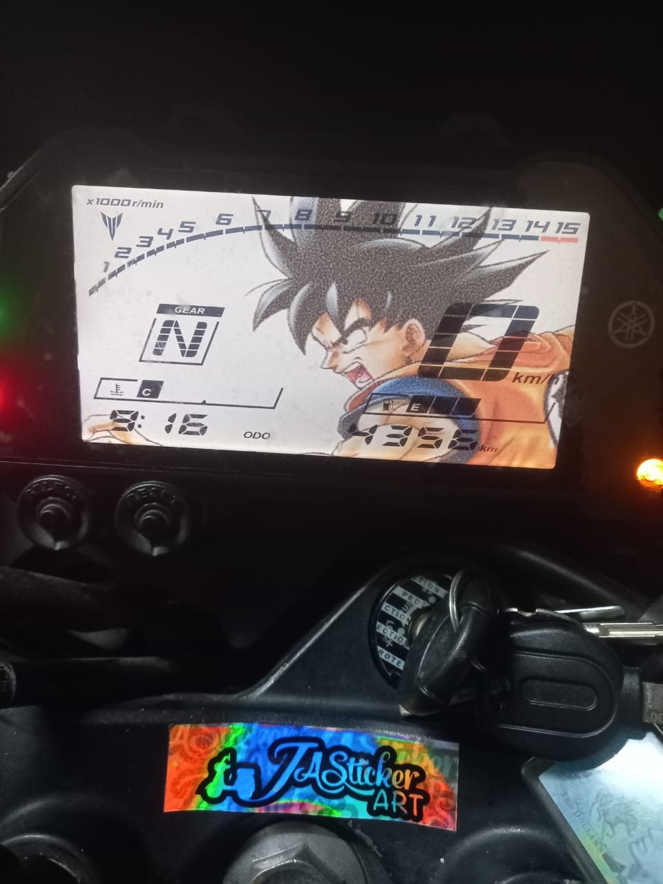 MT03/YZF R3 SPEEDOMETER Anime Sticker (3 PIECE in 1 Set) - Etsy