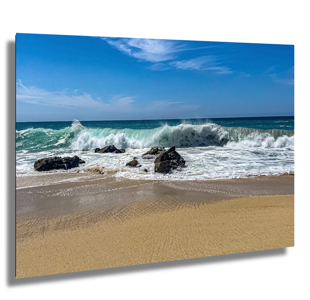 Pounding Wave Crashing in Cabo San Lucas on Secluded Shoreline - Etsy