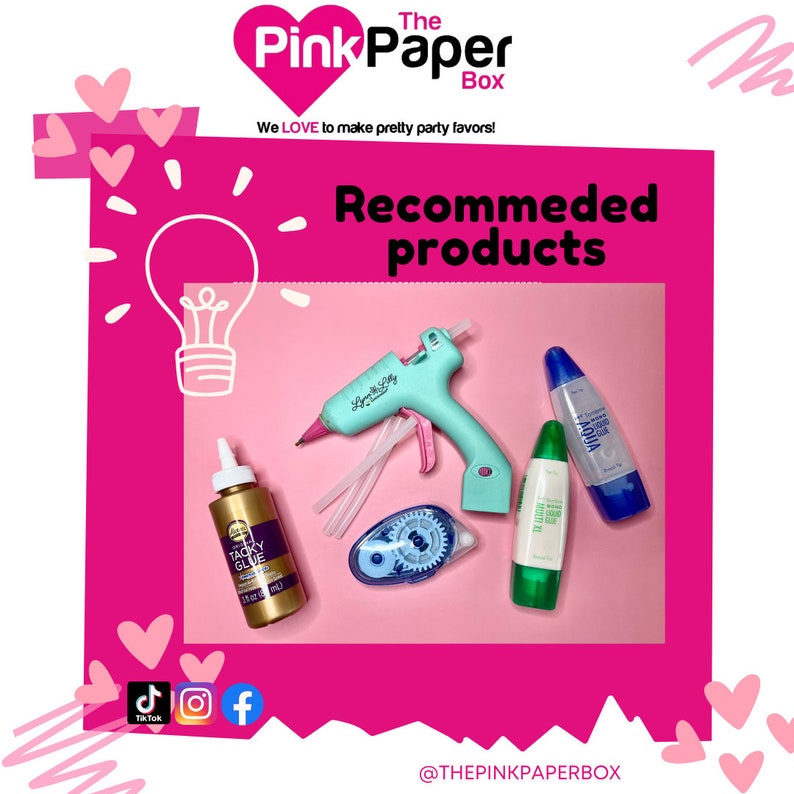 Pink Paper Box Milk Box Party Wooden Party Favor Cardstock Die Cut ...