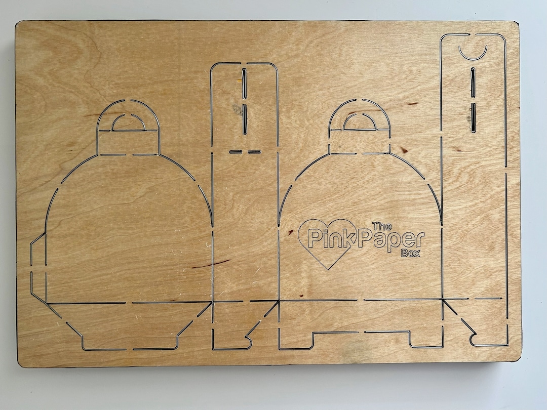 Pink Paper Box Lola Bag Party Wooden Party Favor Cardstock Die Cut ...