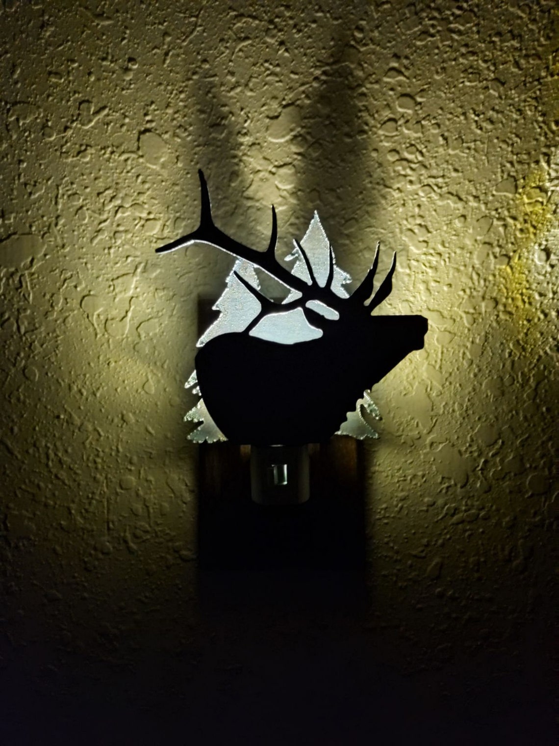 Rustic Elk Night Light - Etsy