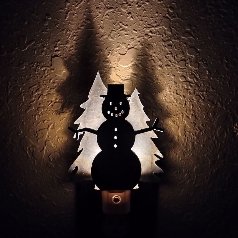 Snowman Night Light - Etsy
