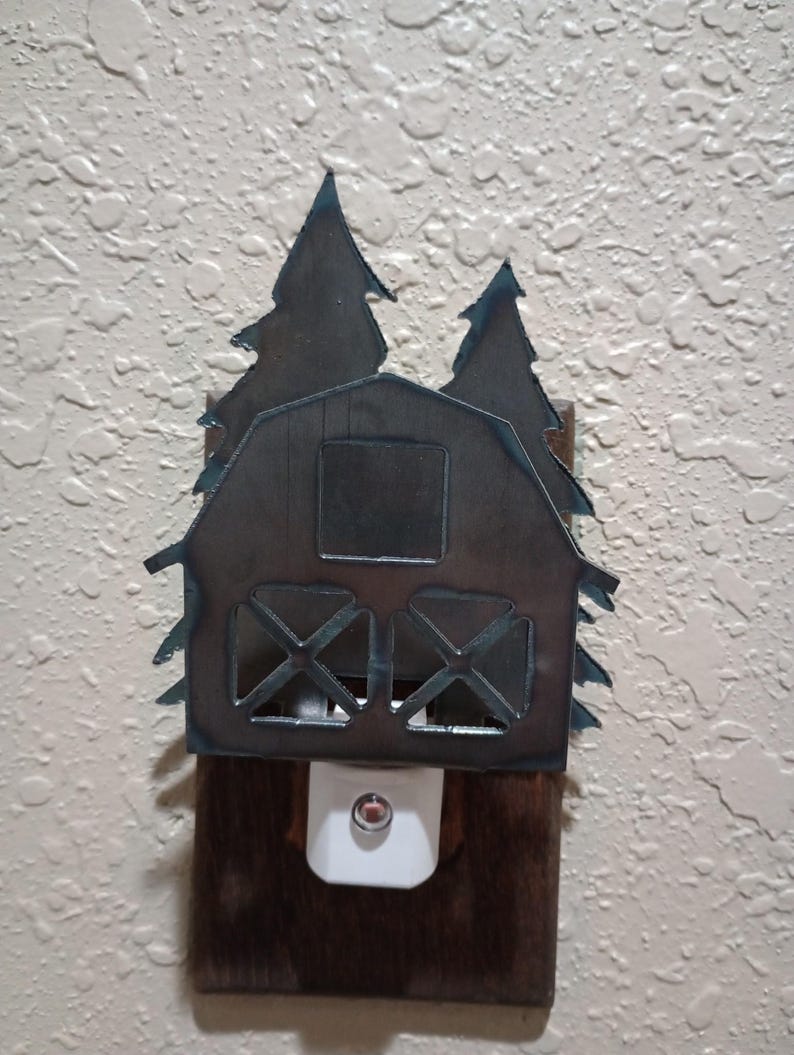 Rustic Barn Night Light - Etsy
