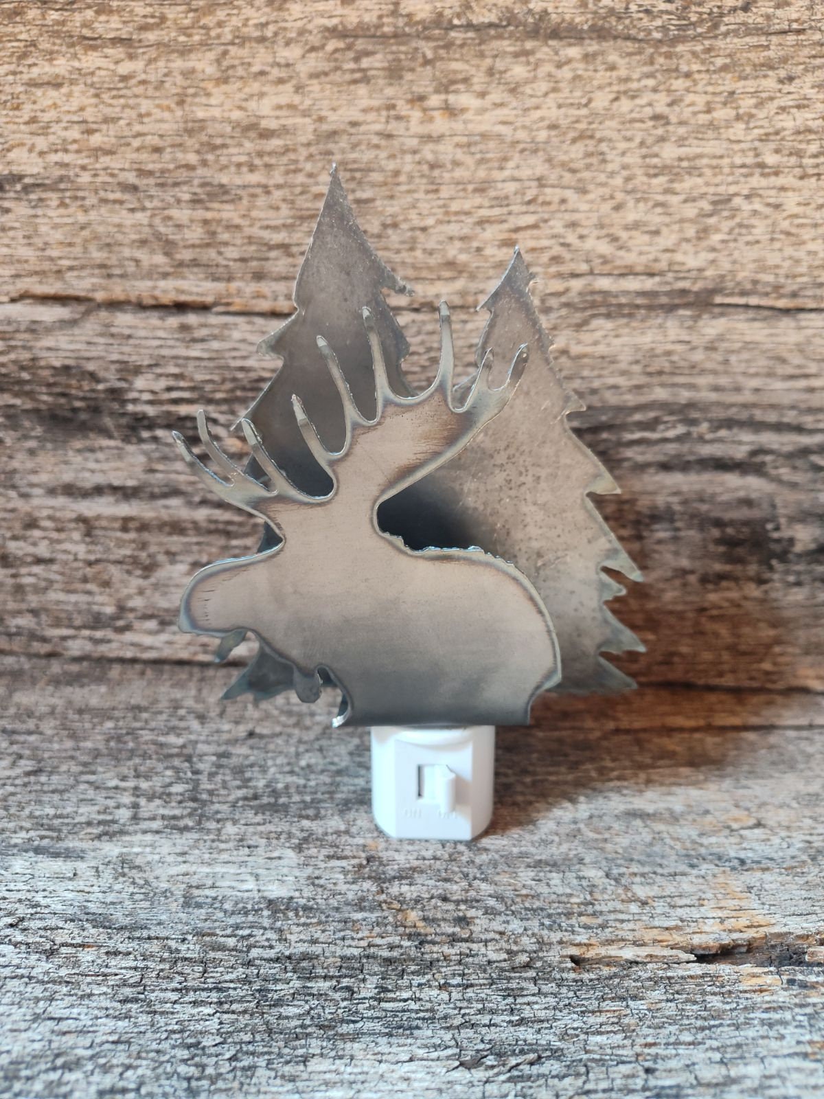 Rustic Moose Night Light - Etsy