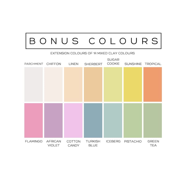 Sculpey Souffle Polymer Clay Color Palette: 48 Recipes (digital ...