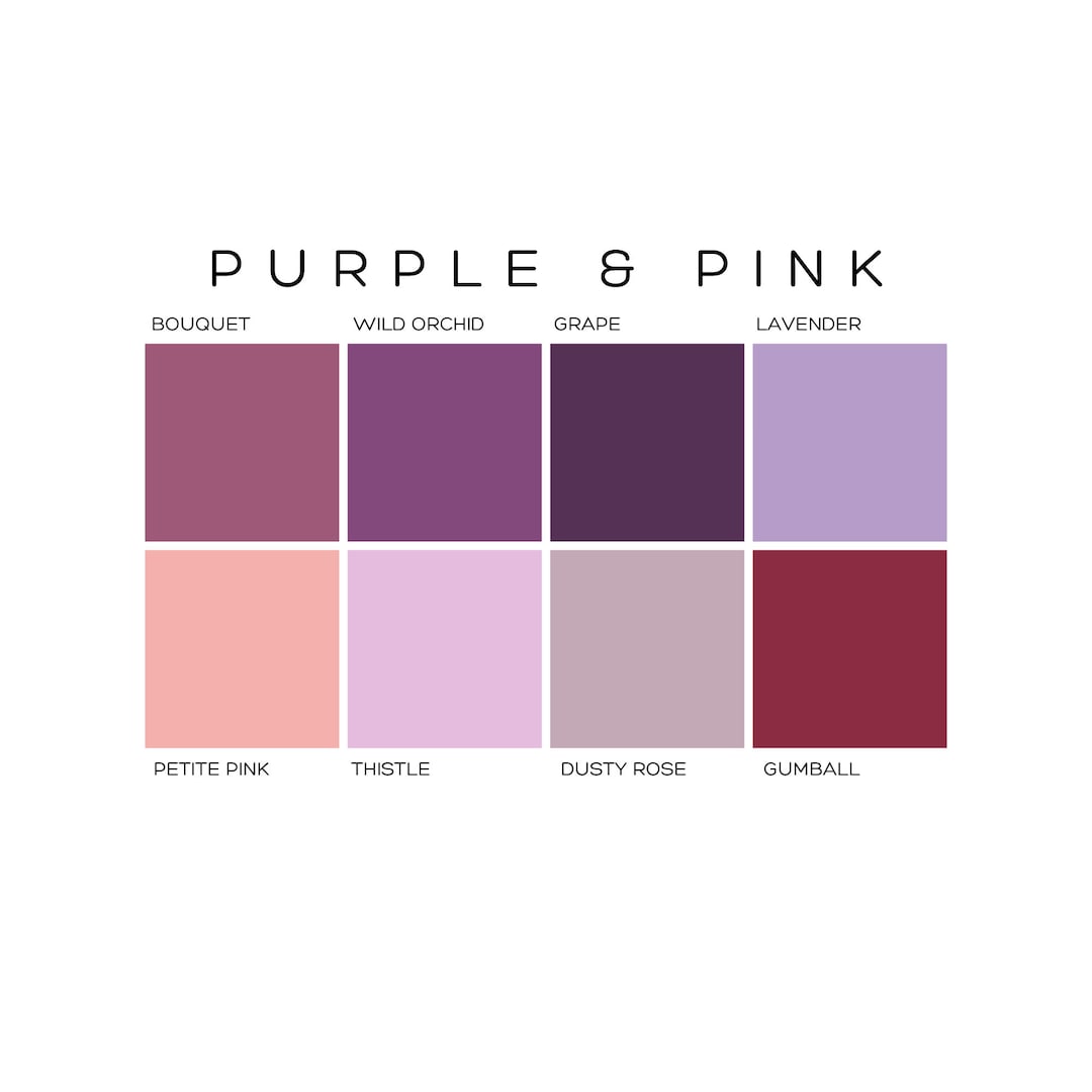 PURPLE AND PINK - Sculpey Premo Polymer Clay Colour Recipes - Etsy