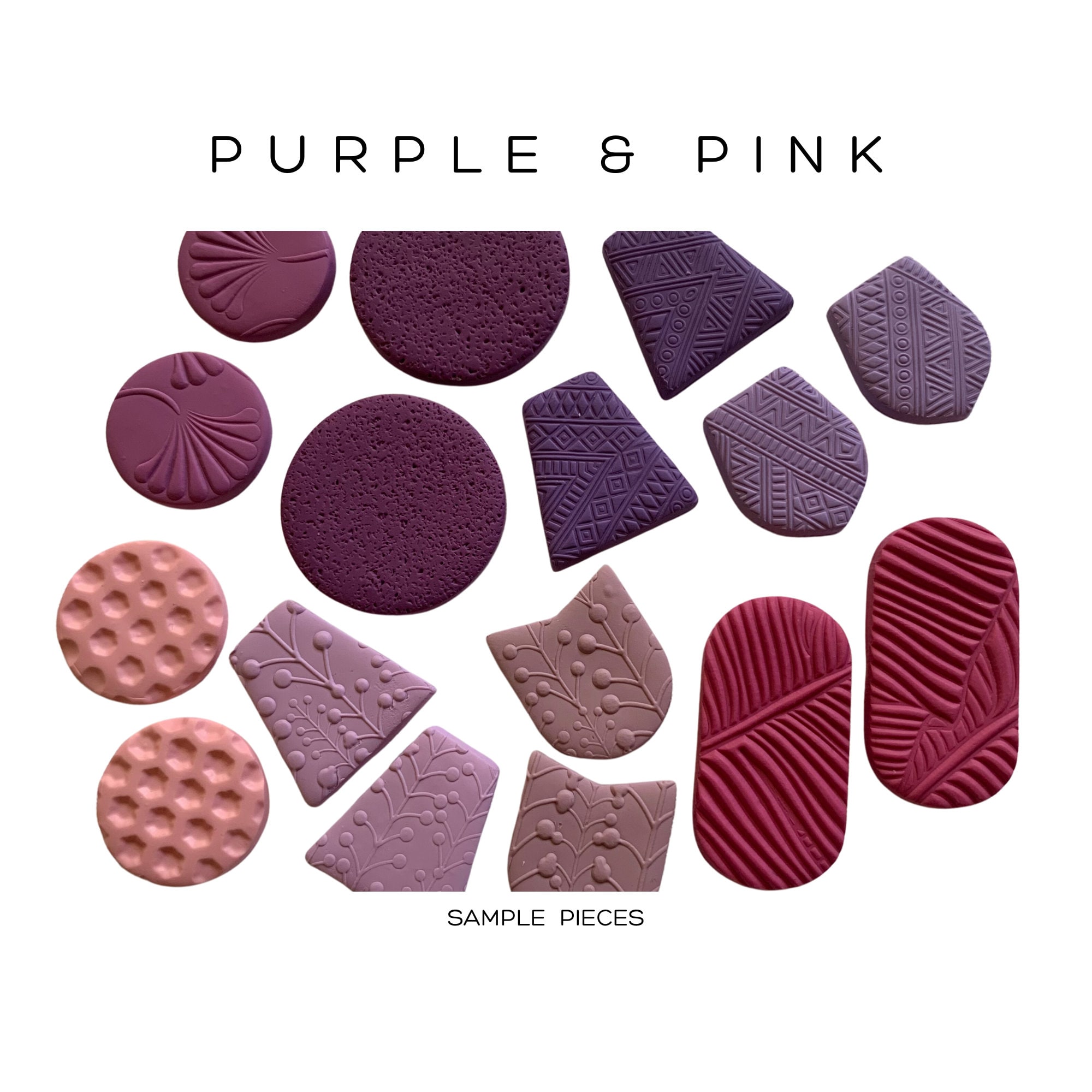 PURPLE AND PINK - Sculpey Premo Polymer Clay Colour Recipes - Etsy