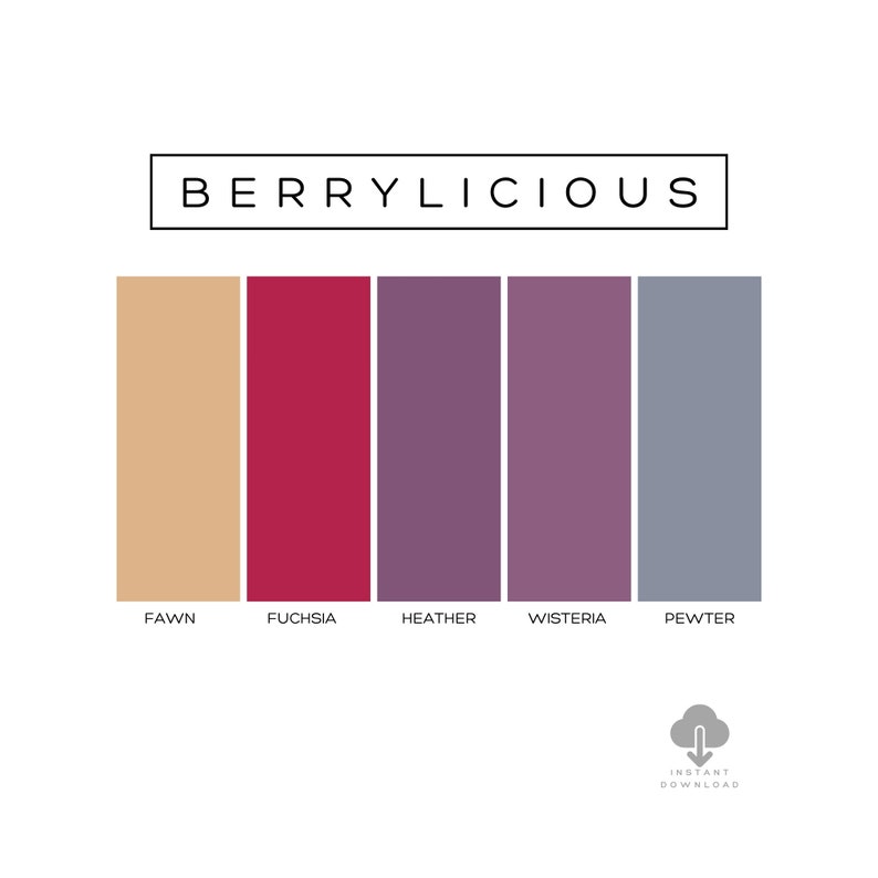 BERRYLICIOUS Colour Palette - Sculpey Souffle Polymer Clay 5 Colour Recipes/ Berry Palette ...