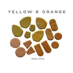 YELLOW & ORANGE - Sculpey Premo Polymer Clay Colour Recipes - Etsy