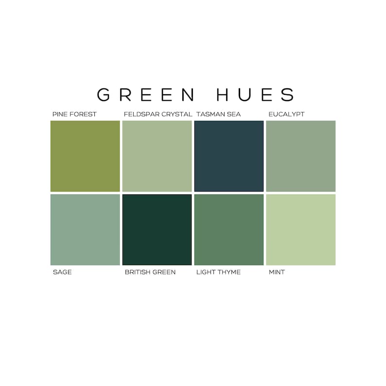 GREEN HUES - Sculpey Premo Polymer Clay Colour Recipes - Etsy