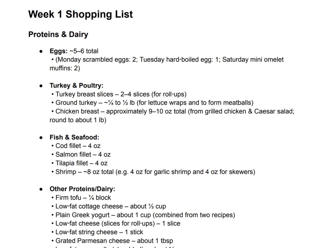 Bariatric Meal Plan Printable, Surgery Diet Menu PDF, 3 Months Simple ...