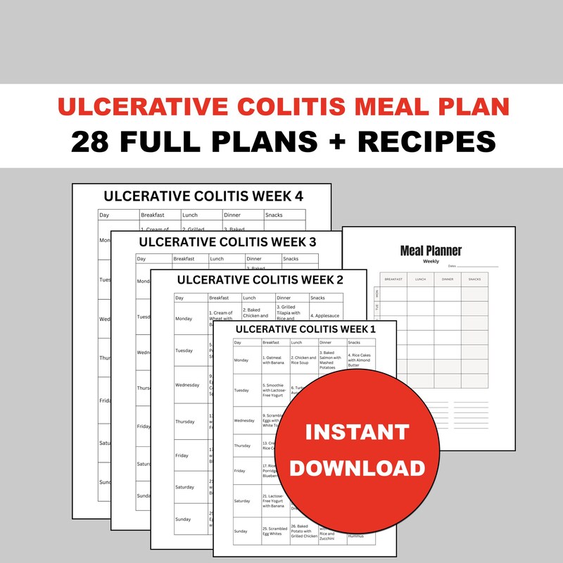 Ulcerative Colitis Diet Plan - Etsy