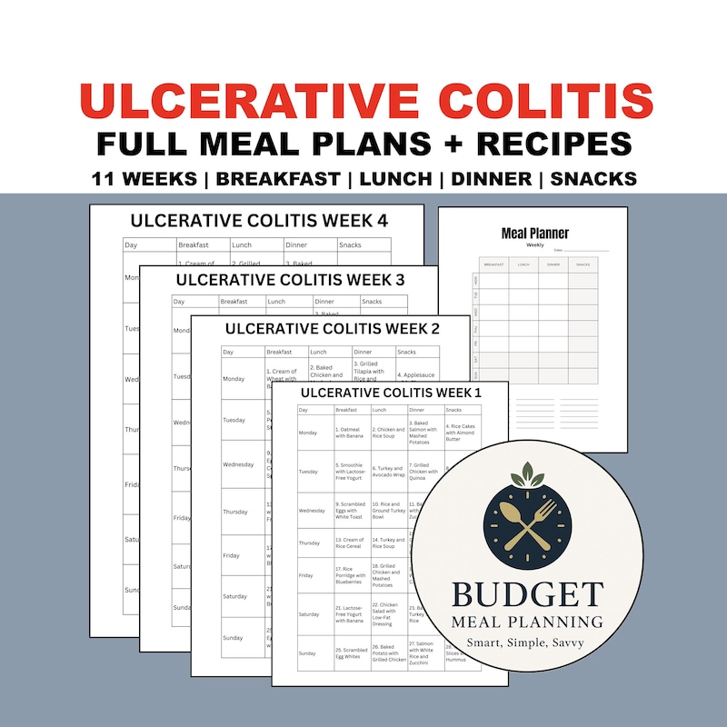 Colitis Meal Plan - Etsy