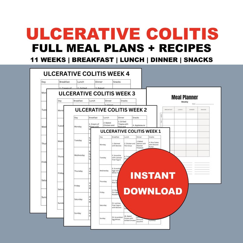 Colitis Meal Plan - Etsy